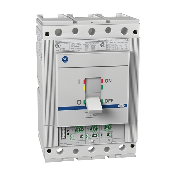 Allen-Bradley 140G MCCB K Frame 70kA 3P 400A Electronic LSIG