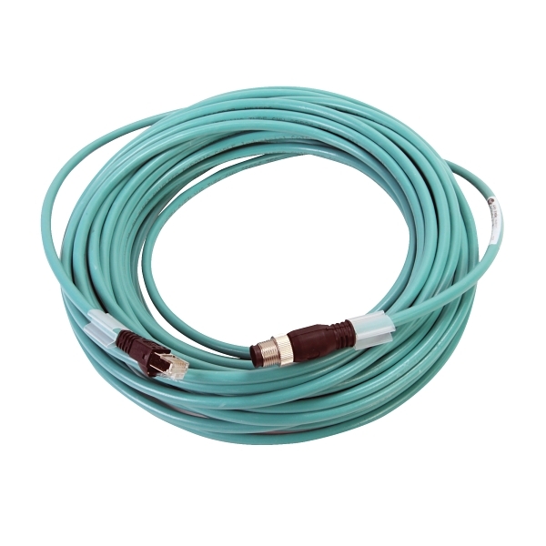 Allen-Bradley 1585 Shielded Ethernet Cable Hi Flex Pur 2 Pair Teal M12 ...