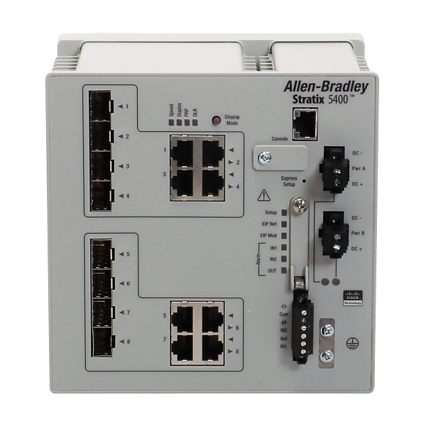 AB Stratix 5400 Managed Switch 8 Ports, 4 x FE Combo, 4 x 1GB combo ...