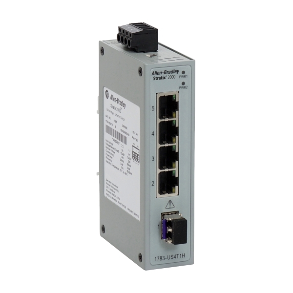 AB Stratix 2000 Unmanaged switch, 4 x 100MB copper ports, 1 x 100MB ...