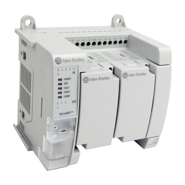 Allen-Bradley Micro830 Controller 6DI 4DO Relay RS232/485 24VDC