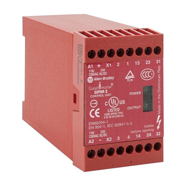 Allen-Bradley 440N Sipha 2 Control Unit 24VAC/DC 110V/230VAC 2NO Safety ...