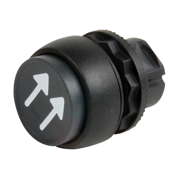 Allen-Bradley 800FC Pushbutton 22.5mm Head Only PLT 1 Speed Extended Double Arrow 0 Degree Black