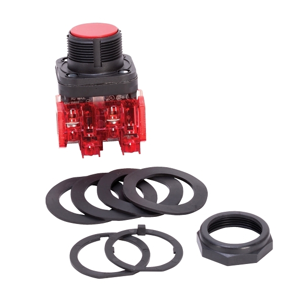 Allen-Bradley 800H Pushbutton 30.5mm Complete PL FS Bootless Flush HD ...