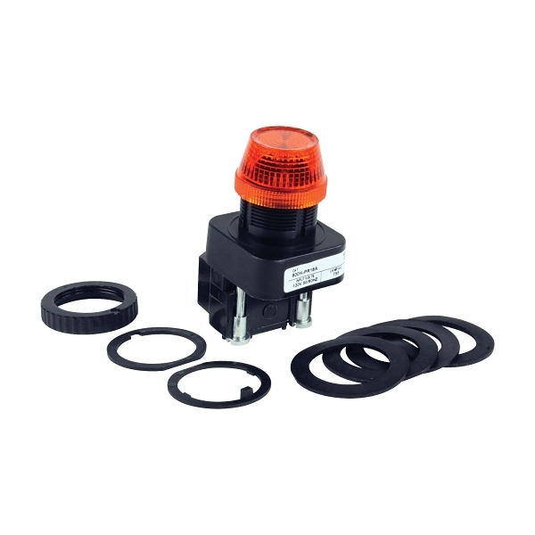 Allen-Bradley 800H Pushbutton 30.5mm Complete Plastic FS Transformer EXT HD W GRD LED 240V Ill Amber