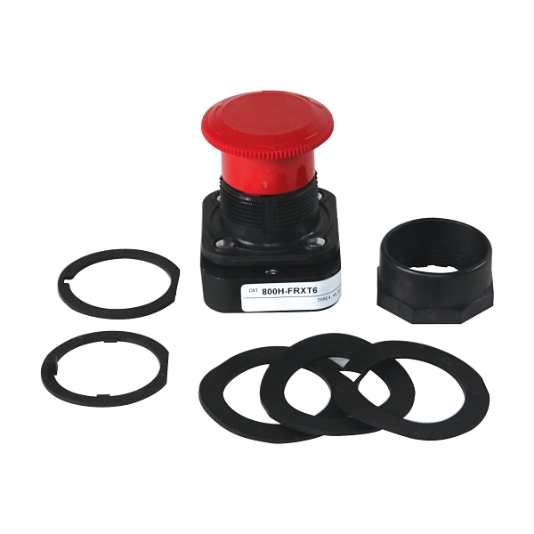 Allen-Bradley 800H PB 30.5mm Mush Hd 2 Position Push Pull Twist To Release Non Illuminated Red