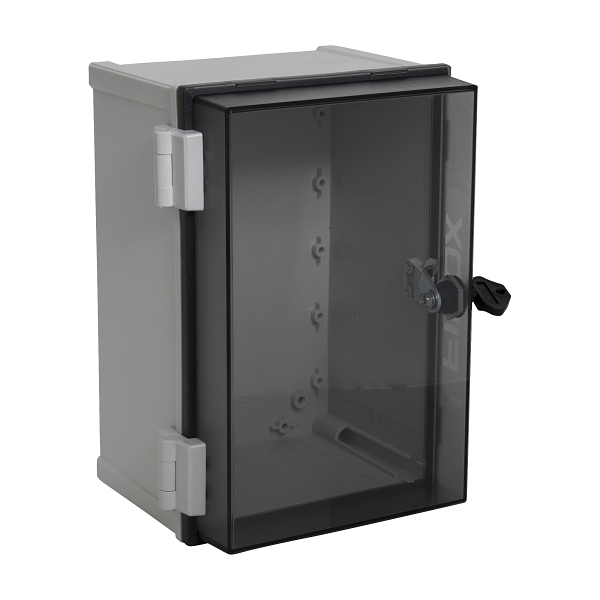 Fibox CAB Enclosure Wall Mount PC IP65 W200 x H300 x D180mm with Lock Clear