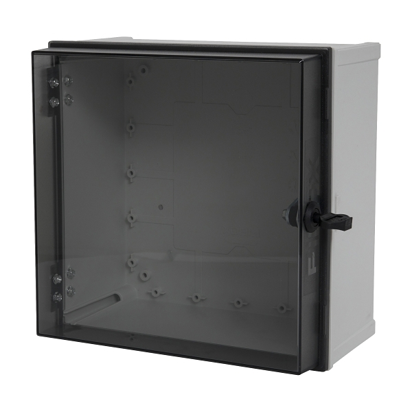 Fibox CAB Enclosure Wall Mount PC IP65 W300 x H300 x D180mm with Lock Clear