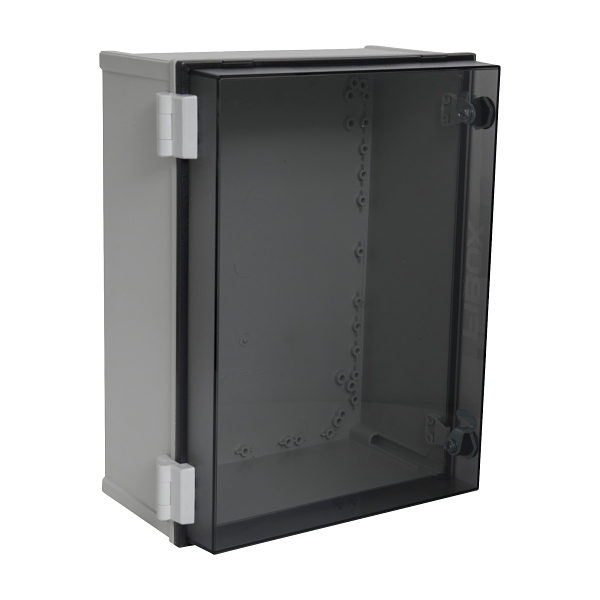 Fibox CAB Enclosure Wall Mount PC IP65 W300 x H400 x D180mm with Lock Clear