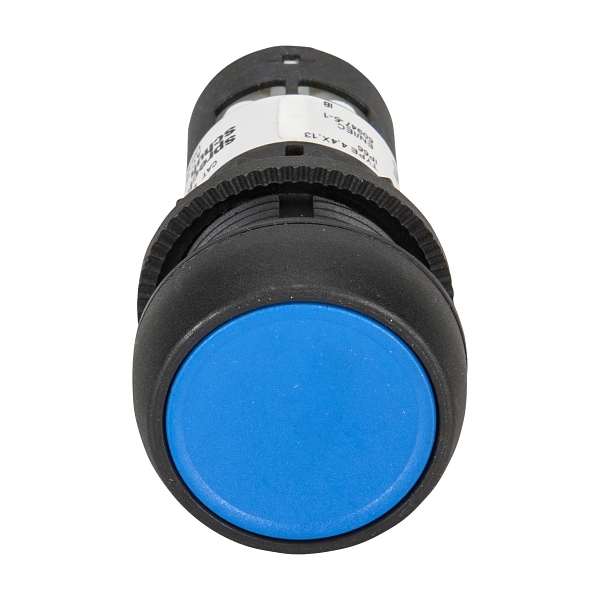 Sprecher and Schuh D7 Pushbutton 22.5mm Monolithic Flush 1 NO Blue