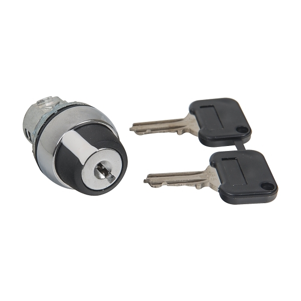 Sprecher and Schuh D7 Key Selector Switch 22.5 mm 2 Pos Metal Maint Key Rtn 1NO Left Code 3825