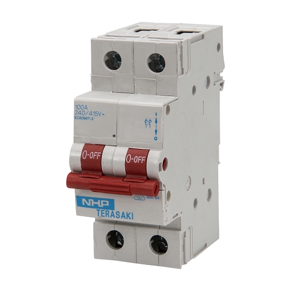 NHP DIN-T Main Switch 2Pole 100A
