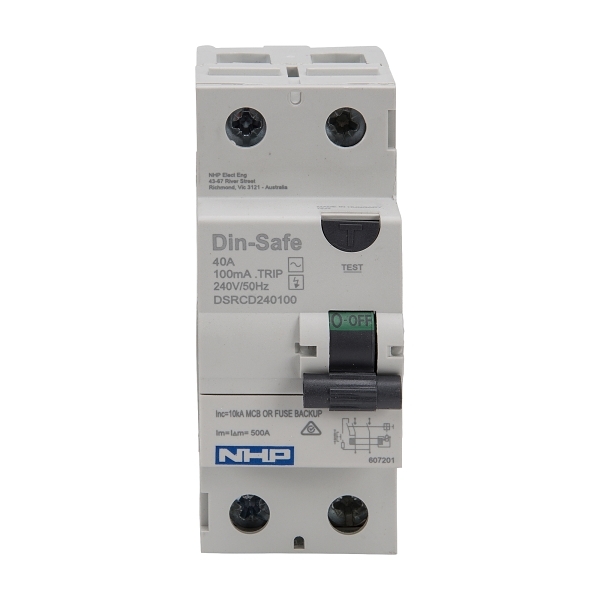 NHP DIN-T Residual Current Circuit Breaker RCCB 1Pole and Neutral 63A ...