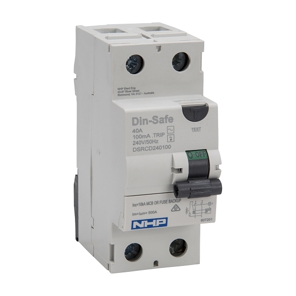 NHP DIN-T Residual Current Circuit Breaker RCCB 1Pole and Neutral 63A ...