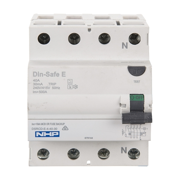 NHP DIN-T Residual Current Circuit Breaker RCCB Easyfit 3Pole and ...