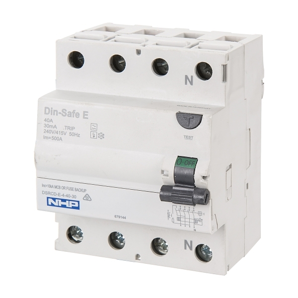 NHP DIN-T Residual Current Circuit Breaker RCCB Easyfit 3Pole and ...