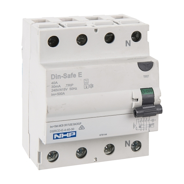 NHP DIN-T Residual Current Circuit Breaker RCCB Easyfit 3Pole and ...