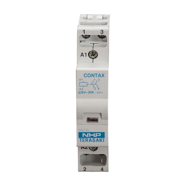 NHP DIN-T DIN Contactors 20A 2 Normally Open Contacts Coil Voltage 240V AC