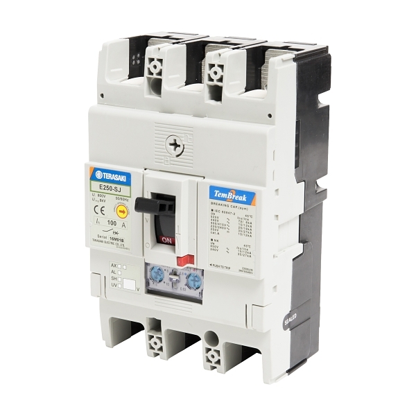 Terasaki TemBreak 2 MCCB 250 Frame 25kA 3P 100A Thermal Magnetic