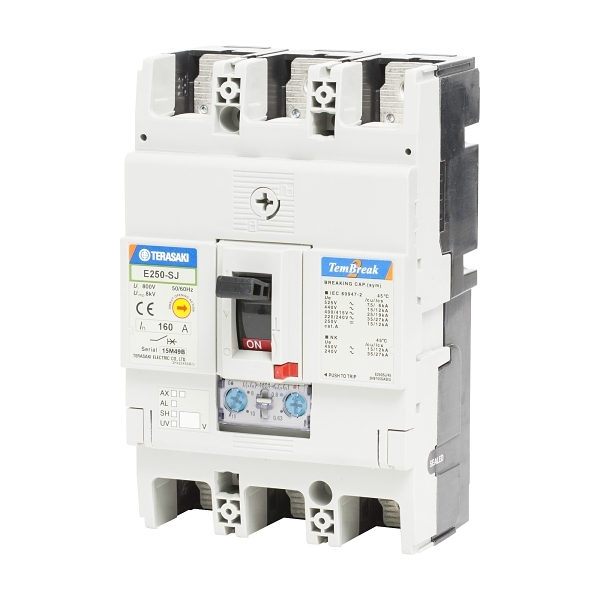 Terasaki TemBreak 2 MCCB 250 Frame 25kA 3P 160A Thermal Magnetic