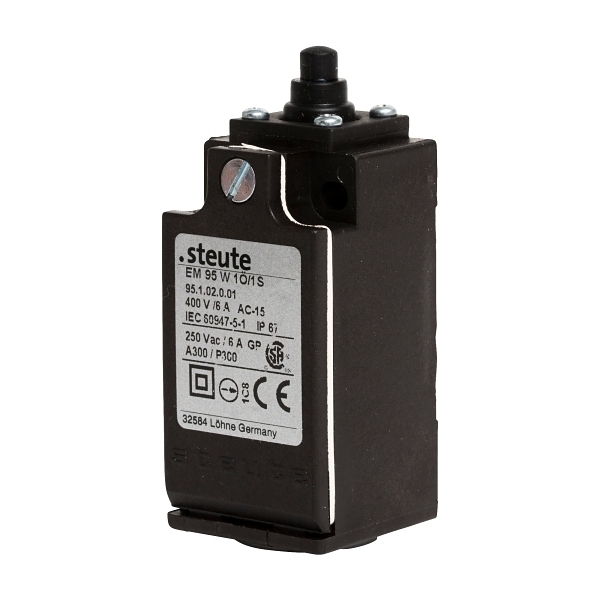 Steute Limit Switch 30mm Plastic Plunger with Collar 1 NO 1 NC Contacts ...