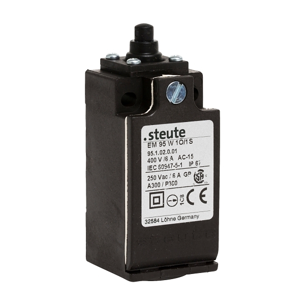 Steute Limit Switch 30mm Plastic Plunger with Collar 1 NO 1 NC Contacts ...