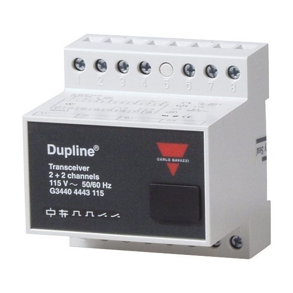 Carlo Gavazzi Dupline 2DI 6-265V AC/DC 2DO 5A SPST Relay aux 230V AC