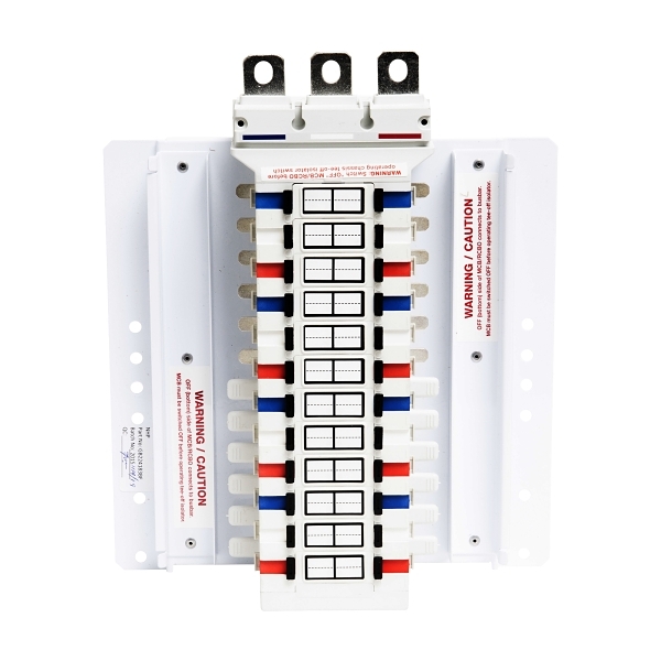 NHP POWERMAX GB Isolation Busbar Chassis DINT 250A 24 Way 3Pole Bottom Feed