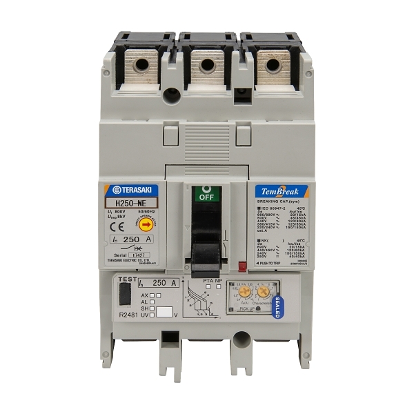 Terasaki TemBreak 2 MCCB 250 Frame 125kA 3P 125A Electronic