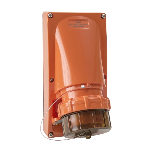 NHP ISO Appliance Inlet, 4 Round Pins 10A 500V AC, w/o Base, Resistant ...