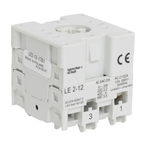 Sprecher and Schuh L2 Cam Switch Switch Body 1 Pole Changeover with Off ...