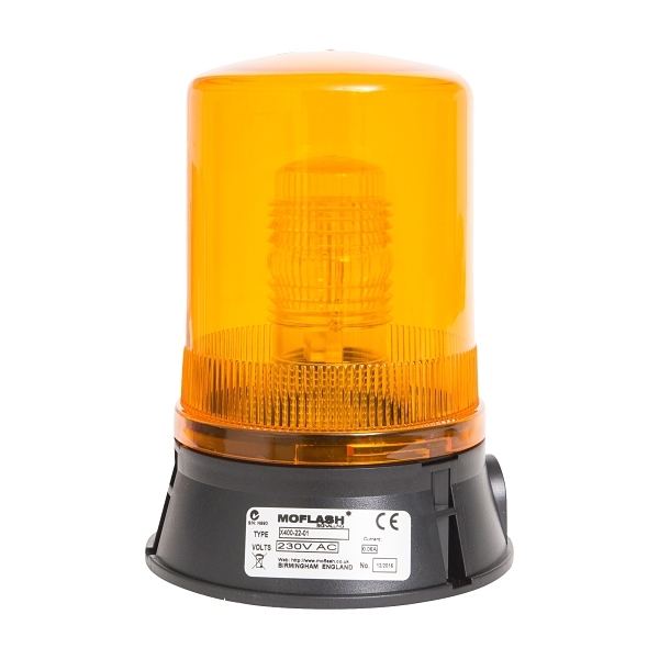 Moflash Xenon Beacons 24 Joules Flashing Mode IP65 230V AC Wall or ...