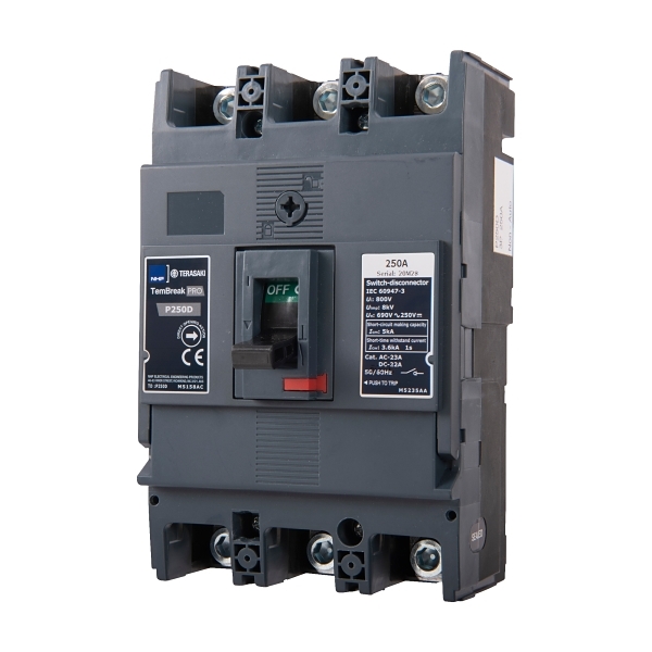 Terasaki TemBreak PRO MCCB 250 Frame 4P 250A Non Auto Switch