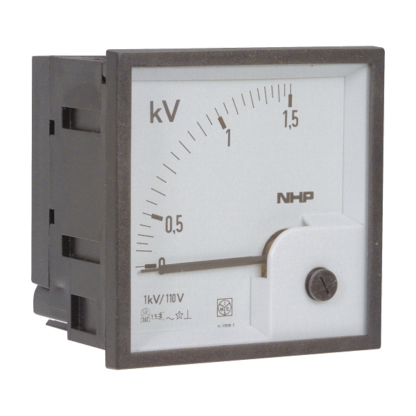 IME Analogue Voltmeter VT Connect Input 1.1kV/240V AC Scale 0 to 1.5kV