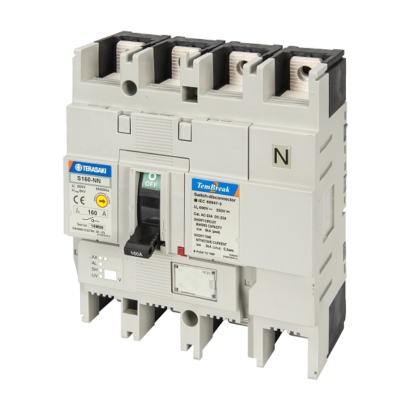 Terasaki TemBreak 2 MCCB 160 Frame 4P 160A Non Auto Switch