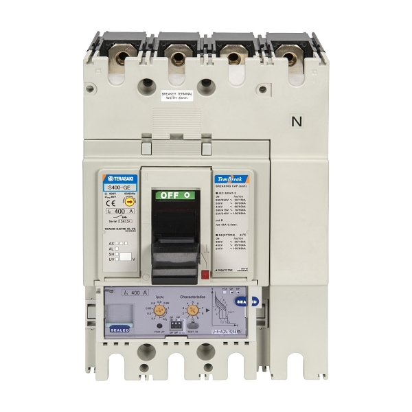 Terasaki TemBreak 2 MCCB 630 Frame 70kA 4P 630A with GF/Neutral Pole ...