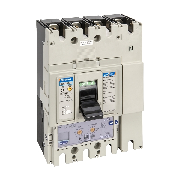 Terasaki TemBreak 2 MCCB 630 Frame 70kA 4P 630A with GF/Neutral Pole ...