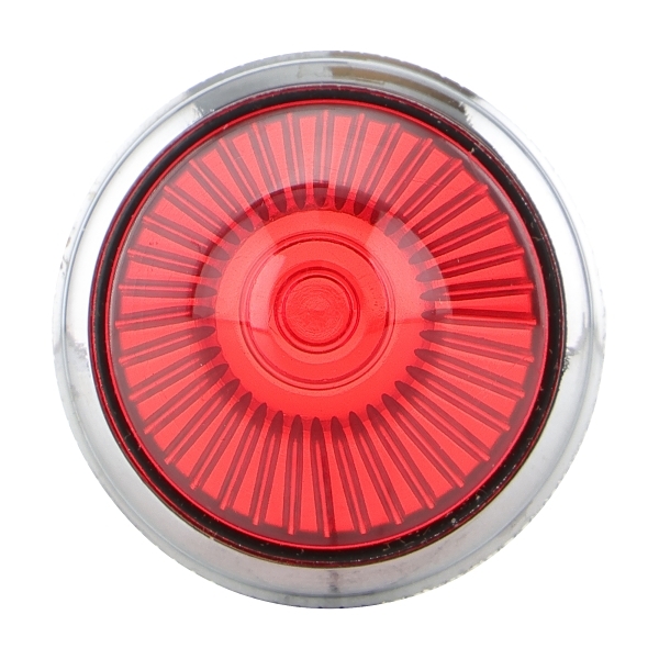 Austrol N100 Pilot Light Lens Push to Test Red Polycarbonate Beehive Style
