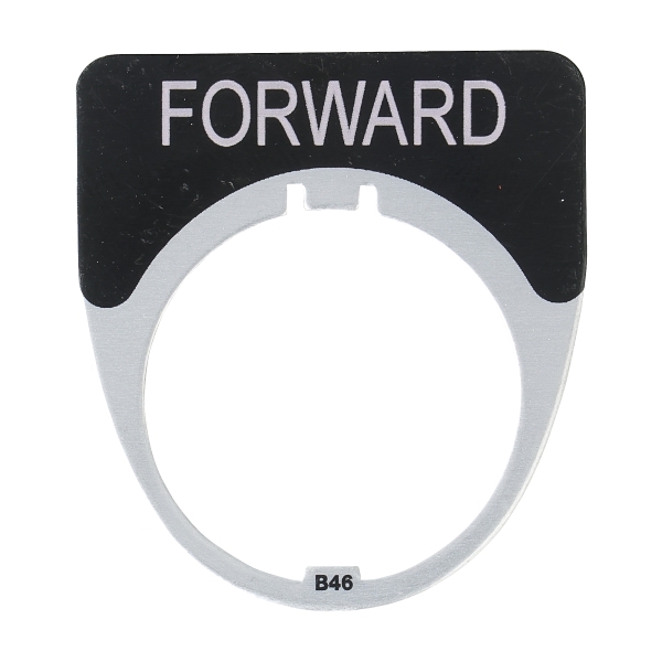 Austrol N100 Legend Plate Forward Black 41 x 45mm Medium to suit N100 ...