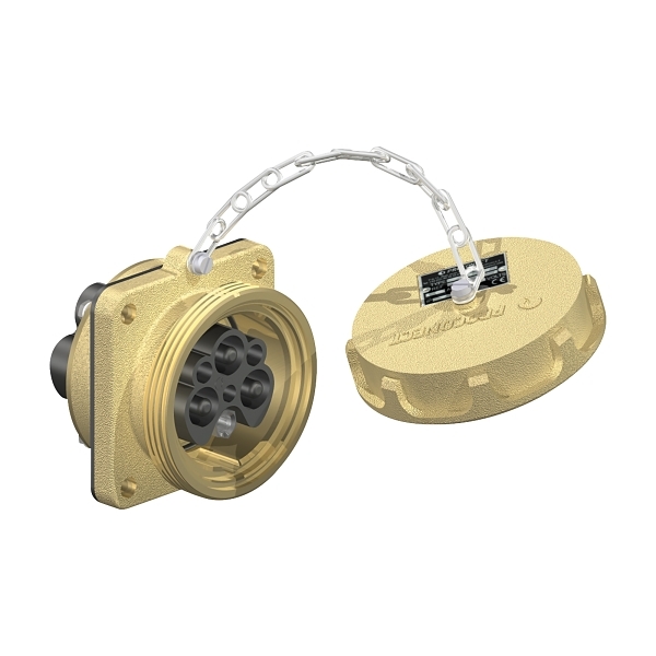 PROCONECT 3PV4 Socket Outlet, 3P+E+2p, 250A, suits 50-70mm2 w/ Screw ...