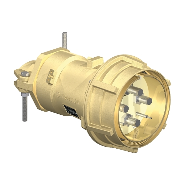 PROCONECT 3PV6 Plug - Straight, 3P+E+2p, 660A, suits 300mm2 cable, w ...