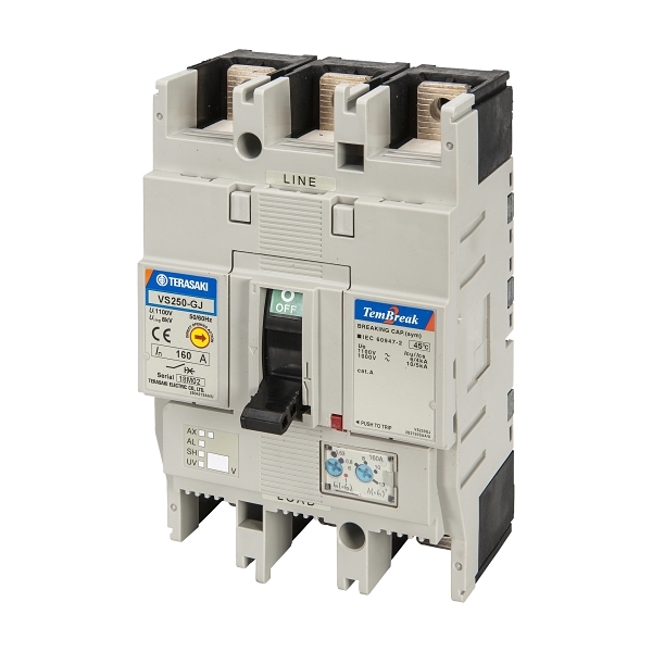 Terasaki TemBreak 2 MCCB 250 Frame 1000V AC 10kA 3P 250A Thermal Magnetic