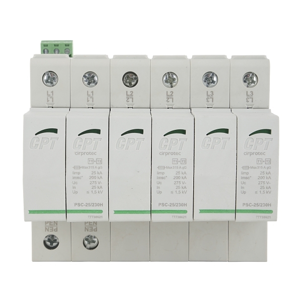 Cirprotec PSC Surge Protection Device Type 1 and 2 3 Phase L-L and L-N ...