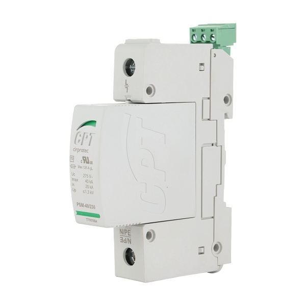 Cirprotec PSM Surge Protection Device Type 2 1 Phase L-N Imax 40kA 240Vac