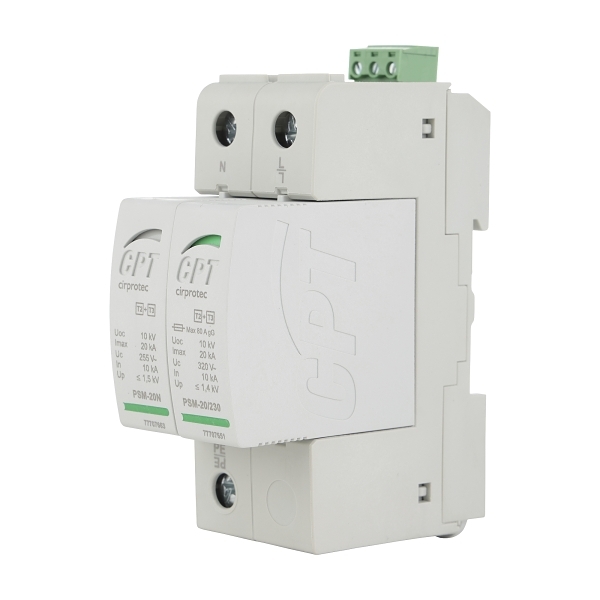 Cirprotec PSM Surge Protection Device Type 2 1 Phase L-N & N-PE Imax ...