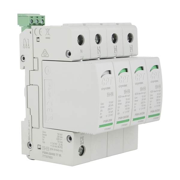 Cirprotec PSM Surge Protection Device Type 2 3 Phase L-L & L-N & N-PE ...