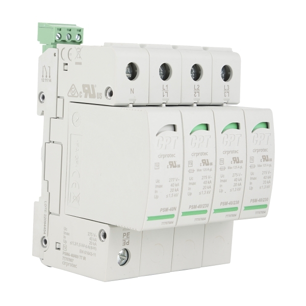 Cirprotec PSM Surge Protection Device Type 2 3 Phase L-L & L-N & N-PE ...