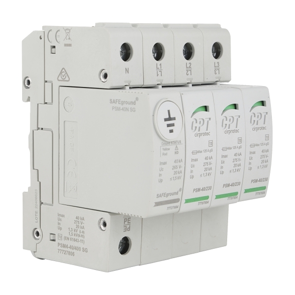 Cirprotec PSM Surge Protection Device Type 2 3 Phase L-L, L-N and N-PE ...