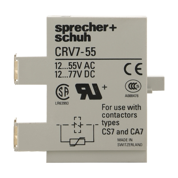 S&S CA7 Coil Suppressor Varistor Module 12 to 55VAC and 12 to 77VDC