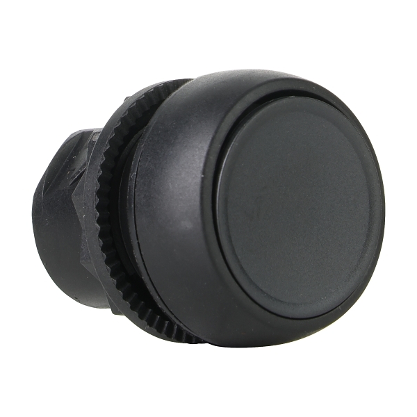 Sprecher and Schuh D7 Pushbutton 22.5 mm Head Only Plastic Momentary Flush Black Cap Non Illuminated